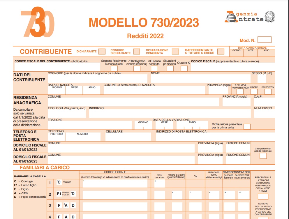 Modello 730/2023: novità, istruzioni e PDF da scaricare