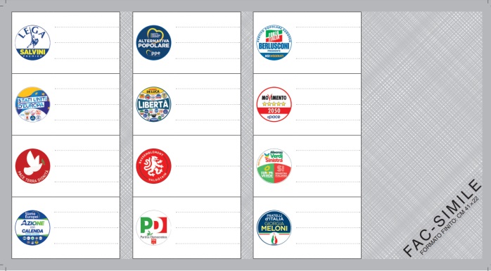 Elezioni europee 2024: i Fac-simile delle schede di voto