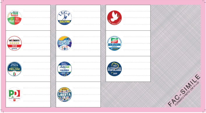 Elezioni europee 2024: i Fac-simile delle schede di voto